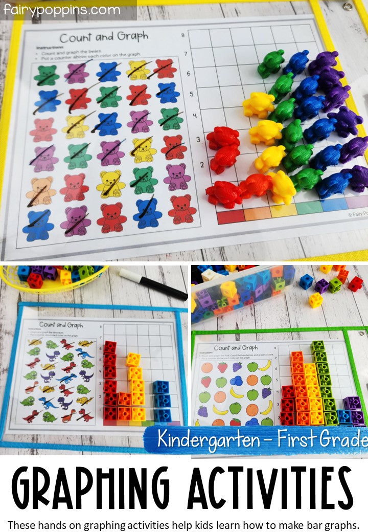 Graphing Activities for Kindergarten and First Grade - Fairy Poppins