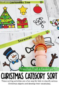 Christmas Category Sorting Activities - Fairy Poppins