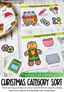 Christmas Category Sorting Activities - Fairy Poppins