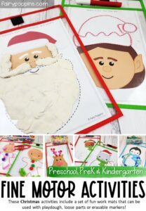 Holiday Playdough Mats - Fairy Poppins