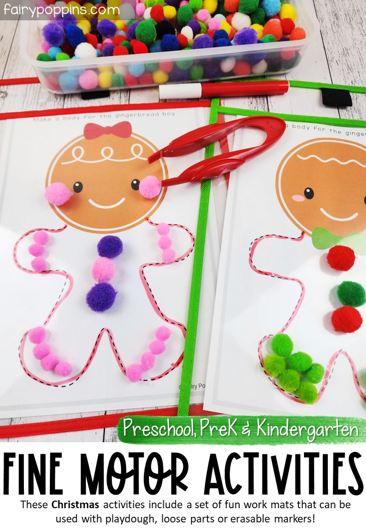 Christmas Fine Motor Activities - Fairy Poppins