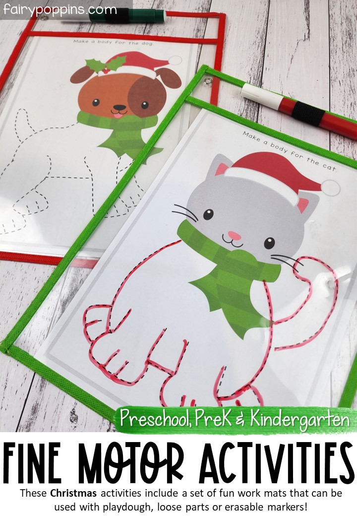Christmas Fine Motor Activities - Fairy Poppins