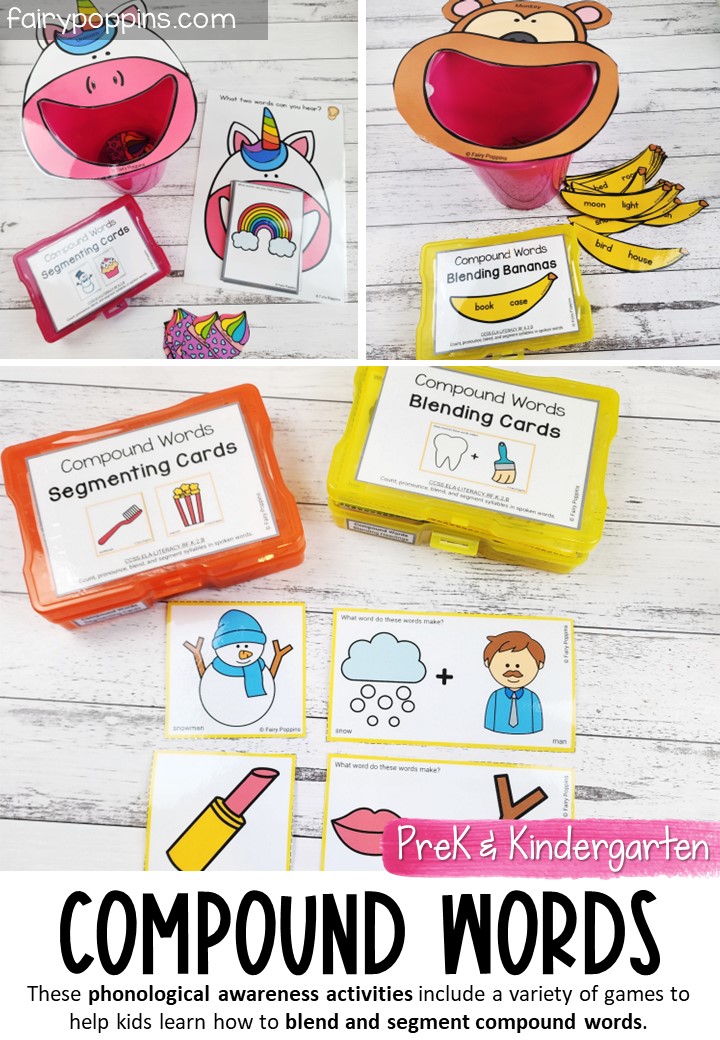 Compound Words Activities To Boost Phonological Awareness - Fairy Poppins