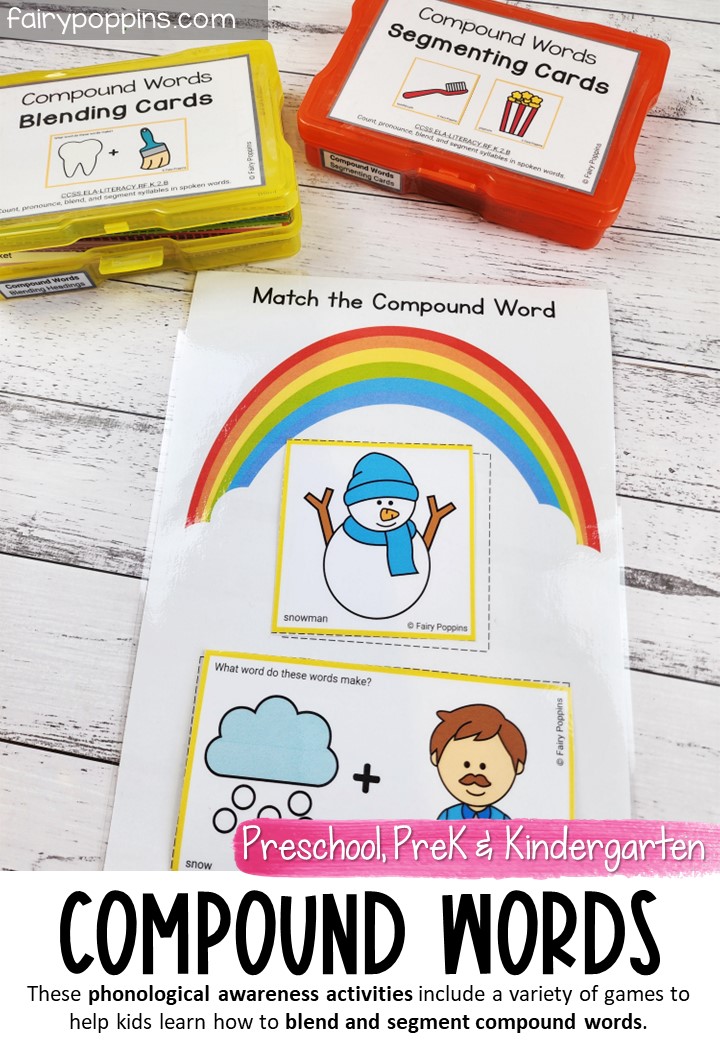 Compound Words Activities To Boost Phonological Awareness - Fairy Poppins