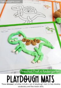 Dinosaur Playdough Mats - Fairy Poppins