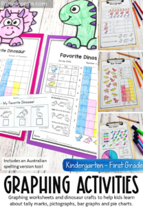 Graphing Activities for Kindergarten & First Grade - Fairy Poppins