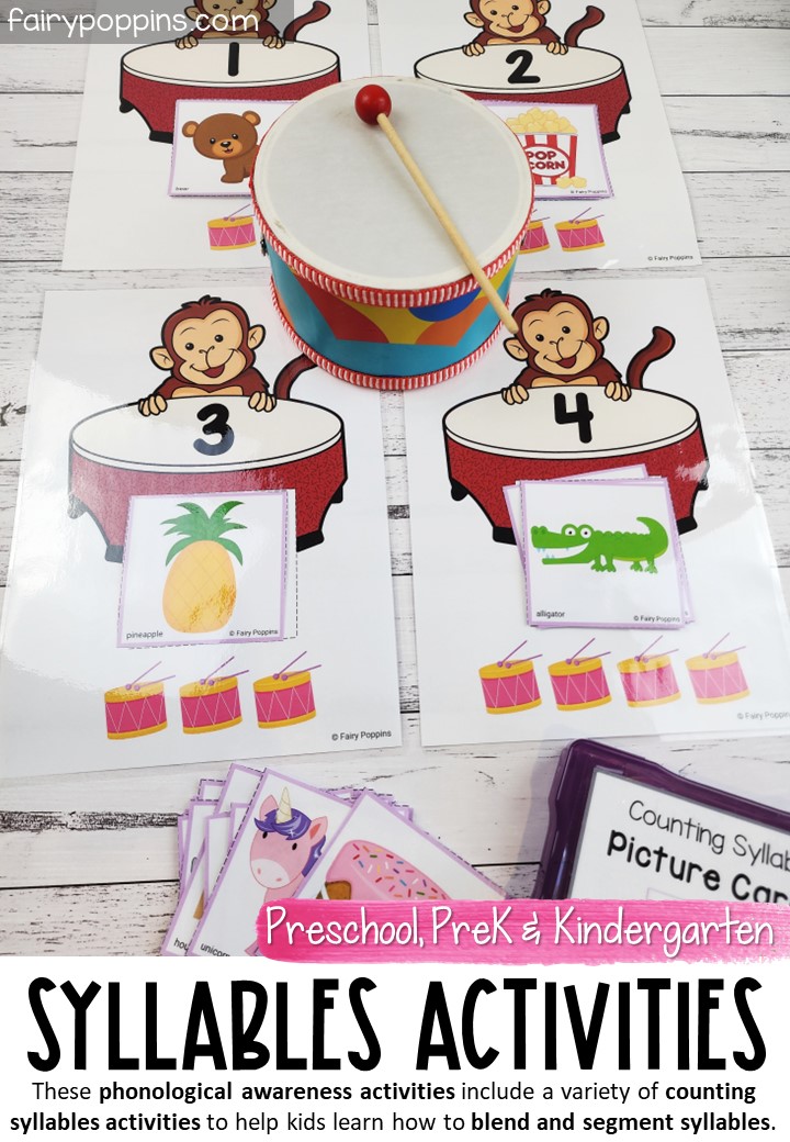 Syllables Activities to Boost Phonological Awareness - Fairy Poppins
