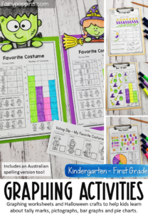 Graphing Activities for Kindergarten & First Grade - Fairy Poppins