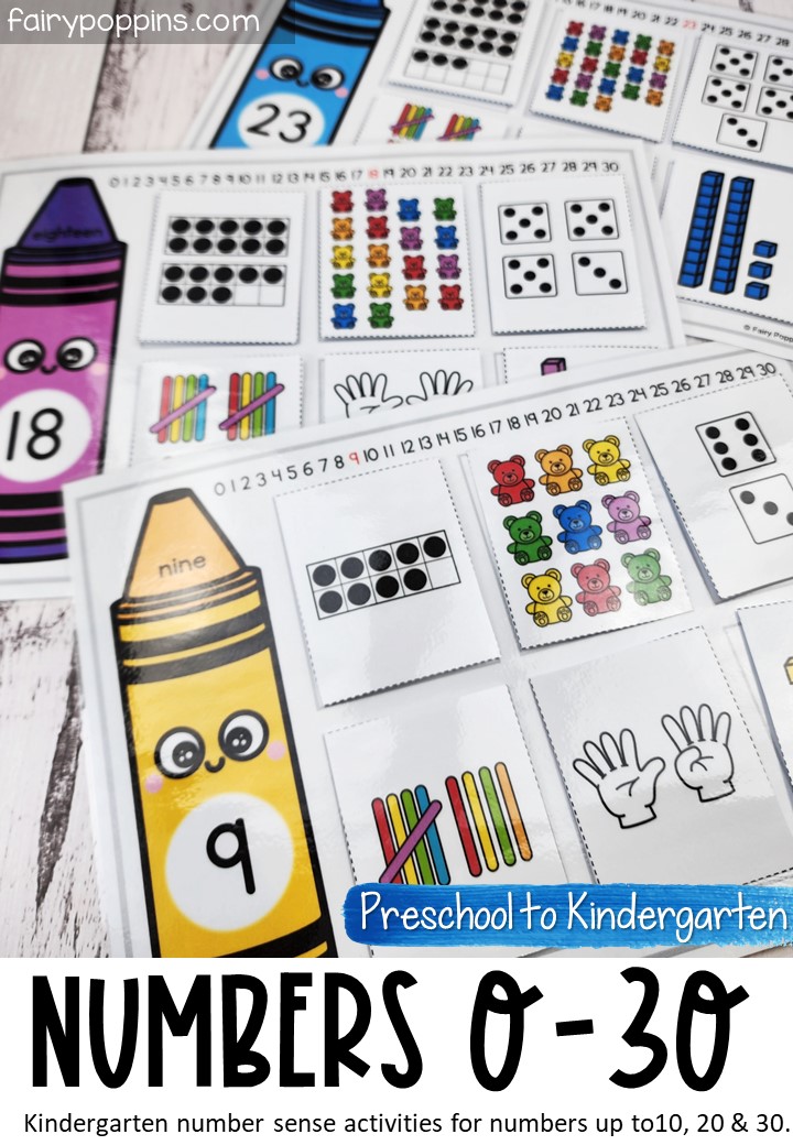 Hands On Counting and Number Activities (0-30) - Fairy Poppins