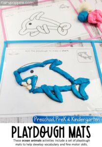 Ocean Playdough Mats - Fairy Poppins