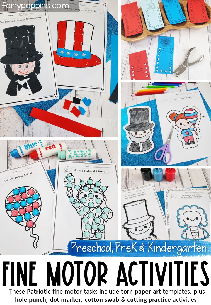 Fine Motor Activities for PreK, Preschool & Kindergarten - Fairy Poppins