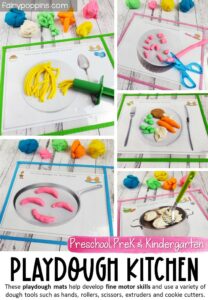 Printable Playdough Mats for Preschool, PreK and Kindergarten - Fairy ...