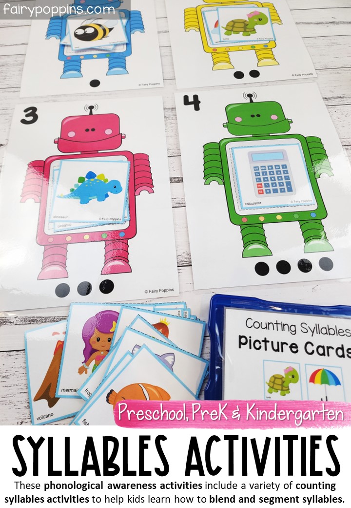 Syllables Activities to Boost Phonological Awareness - Fairy Poppins