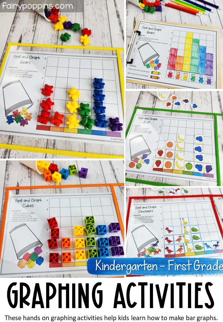 Graphing Activities for Kindergarten and First Grade - Fairy Poppins