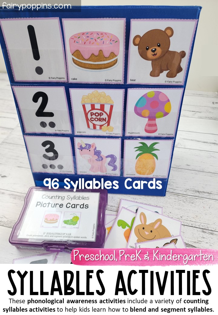 Syllables Activities to Boost Phonological Awareness - Fairy Poppins