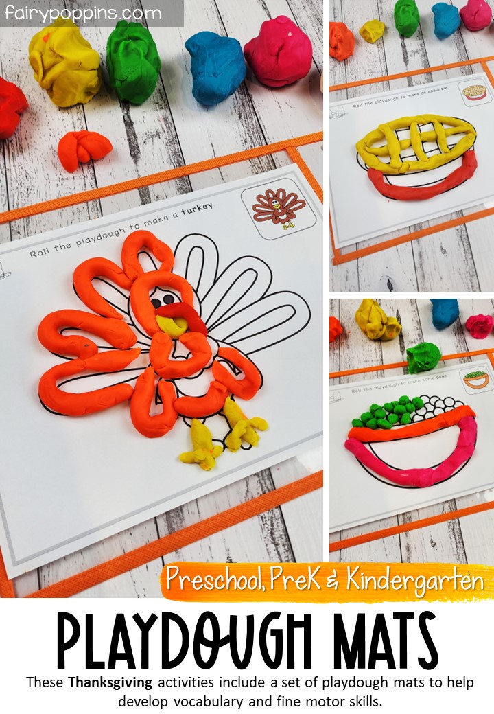 Holiday Playdough Mats - Fairy Poppins