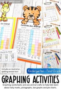 Graphing Activities for Kindergarten & First Grade - Fairy Poppins
