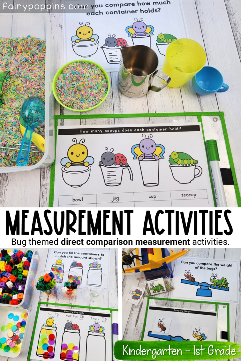 Engaging Bug-Themed Measurement Activities for Young Learners - Fairy ...