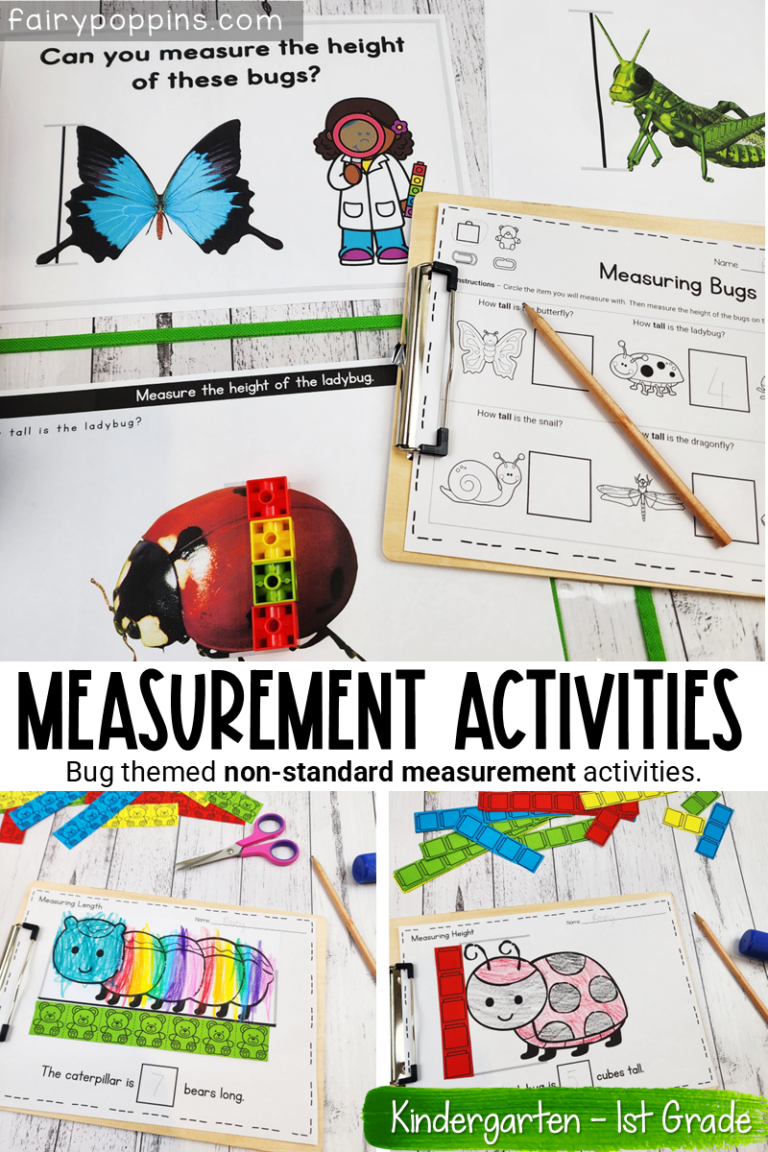 Engaging Bug-Themed Measurement Activities for Young Learners - Fairy ...