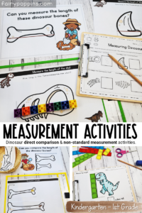 Dinosaur Measurement Activities for Kindergarten and First Grade ...