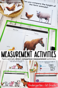 Farm Animal Measurement Activities for Young Learners - Fairy Poppins