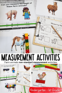 Farm Animal Measurement Activities for Young Learners - Fairy Poppins