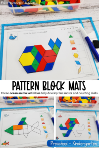 Fun Pattern Block Mats for Preschool, Pre-K, and Kindergarten - Fairy ...