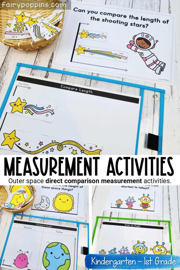 Space Measurement Activities for Kindergarten and First Grade - Fairy ...