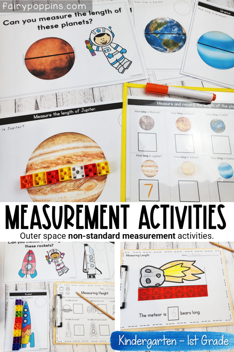 Space Measurement Activities for Kindergarten and First Grade - Fairy ...