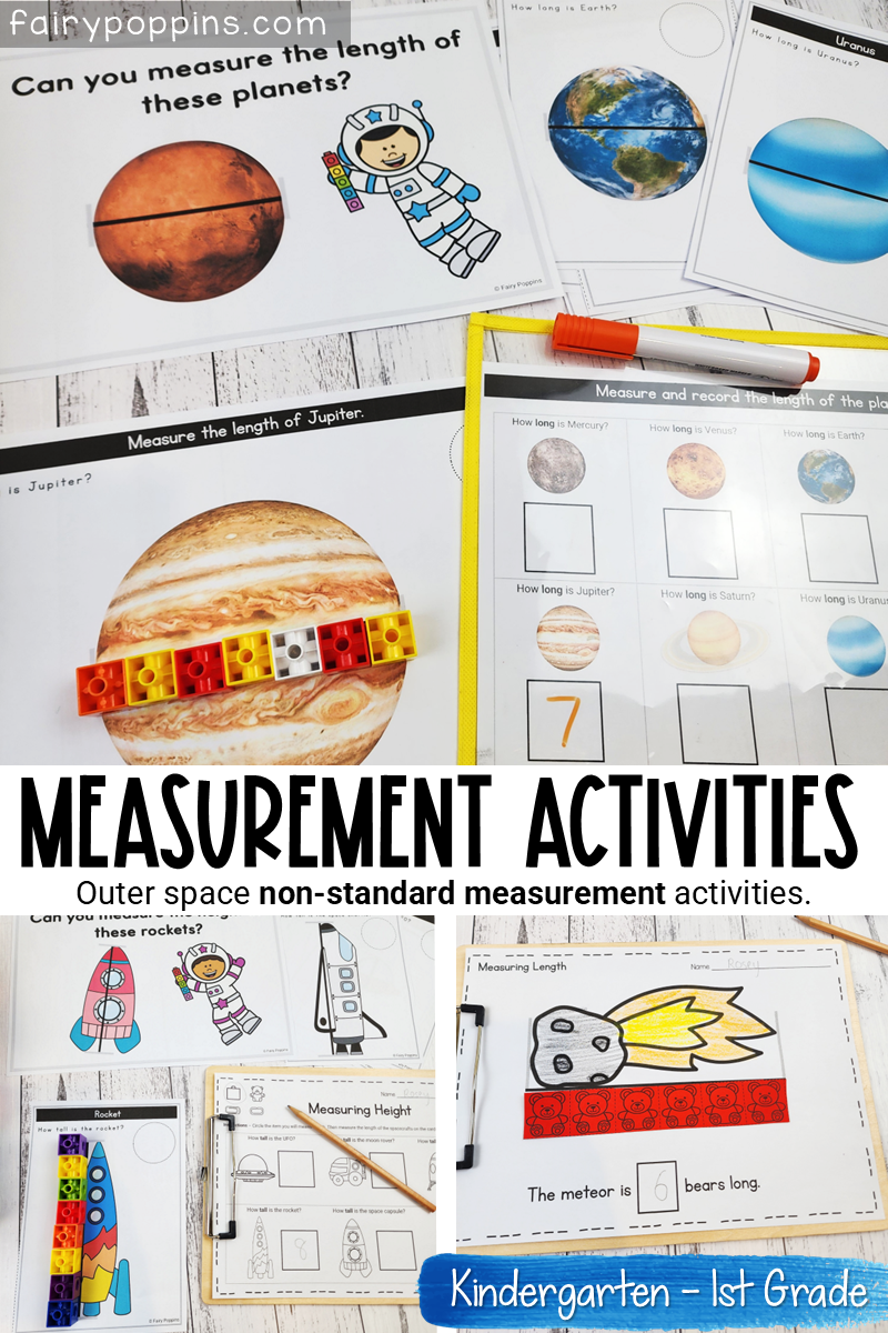 Space Measurement Activities for Kindergarten and First Grade - Fairy ...