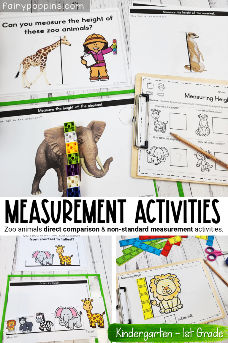 Engaging Zoo Animal Measurement Activities for Young Learners - Fairy ...