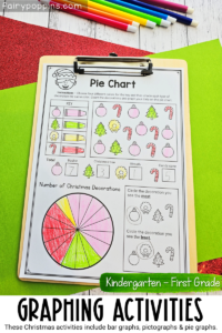 Christmas Graphing Activities and Worksheets for Kindergarten and First ...
