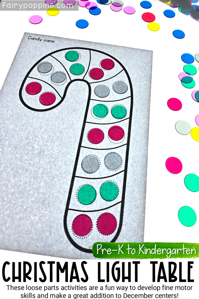Enhance Fine Motor Skills with Christmas Light Table Activities - Fairy ...