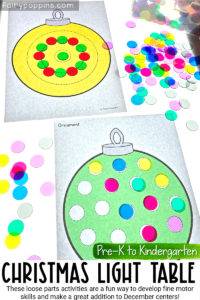 Enhance Fine Motor Skills with Christmas Light Table Activities - Fairy ...