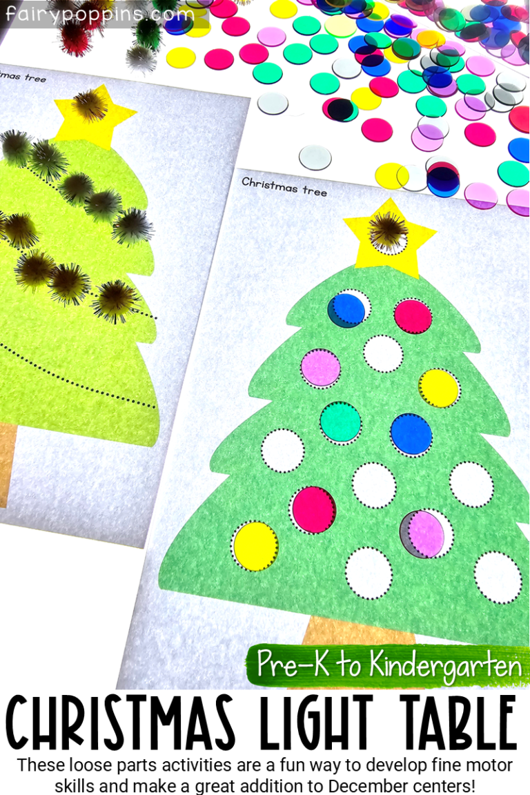 Enhance Fine Motor Skills with Christmas Light Table Activities - Fairy ...
