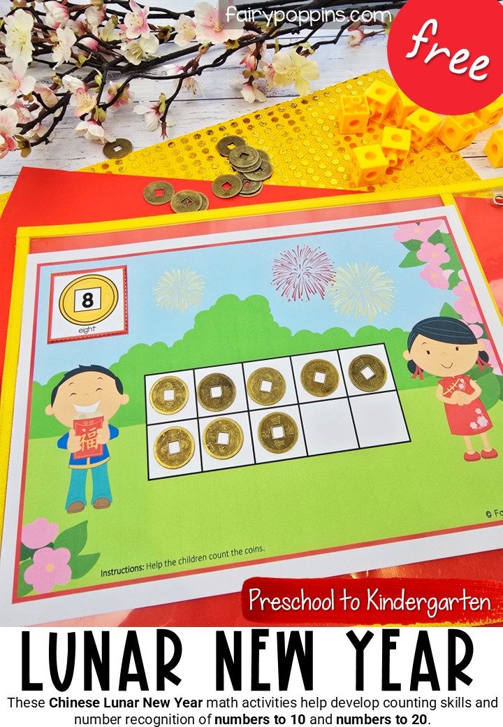 Chinese Lunar New Year Counting Activities for Numbers to 20 - Fairy ...