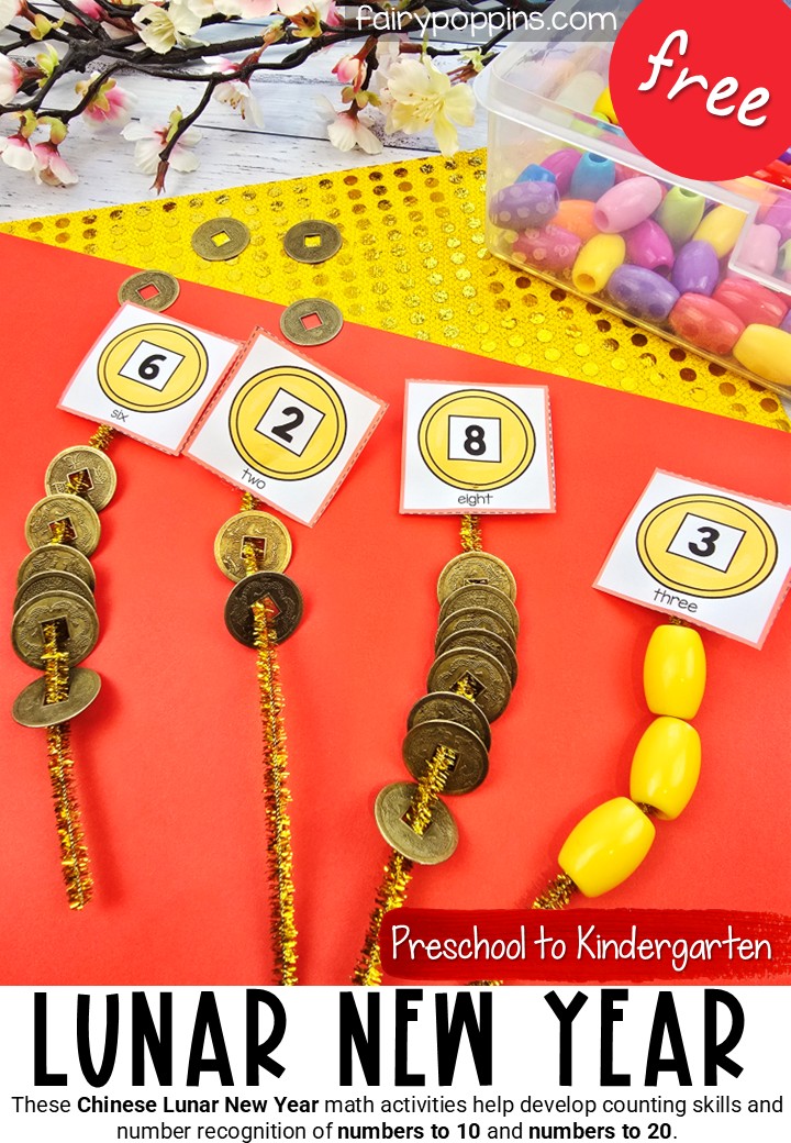 Chinese Lunar New Year Counting Activities for Numbers to 20 - Fairy ...