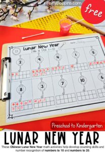 Chinese Lunar New Year Counting Activities for Numbers to 20 - Fairy ...