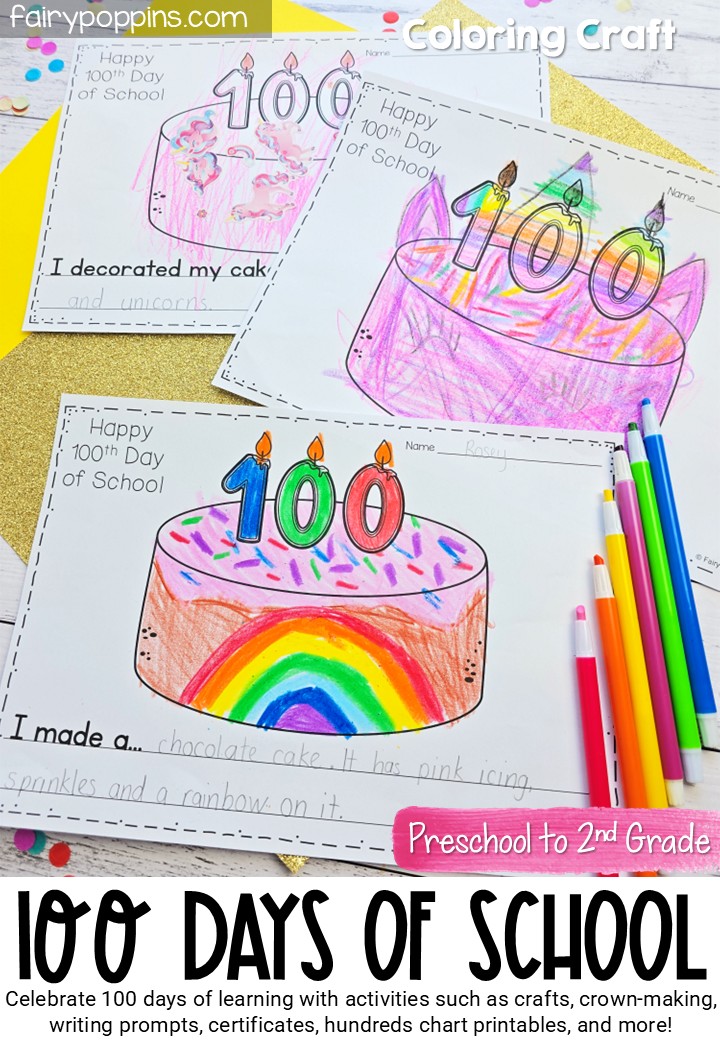 100th Day of School Ideas, Crafts and Activities - Fairy Poppins