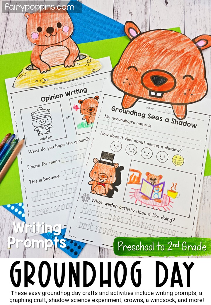 Easy Groundhog Day Crafts and Activities for Kids - Fairy Poppins