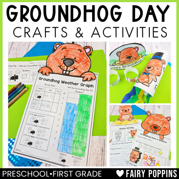 Easy Groundhog Day Crafts and Activities for Kids - Fairy Poppins