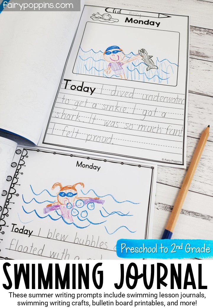 Dive into Summer Writing: Engaging Swimming Prompts and Crafts - Fairy ...