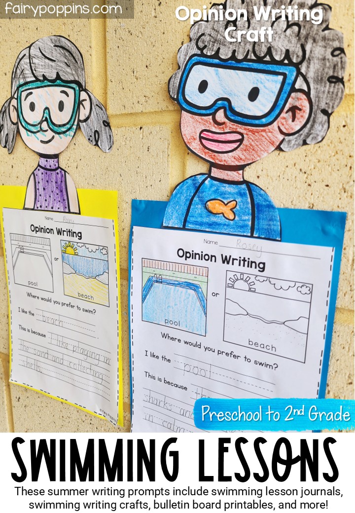 Dive into Summer Writing: Engaging Swimming Prompts and Crafts - Fairy ...