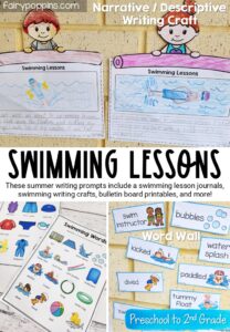 Dive into Summer Writing: Engaging Swimming Prompts and Crafts - Fairy ...