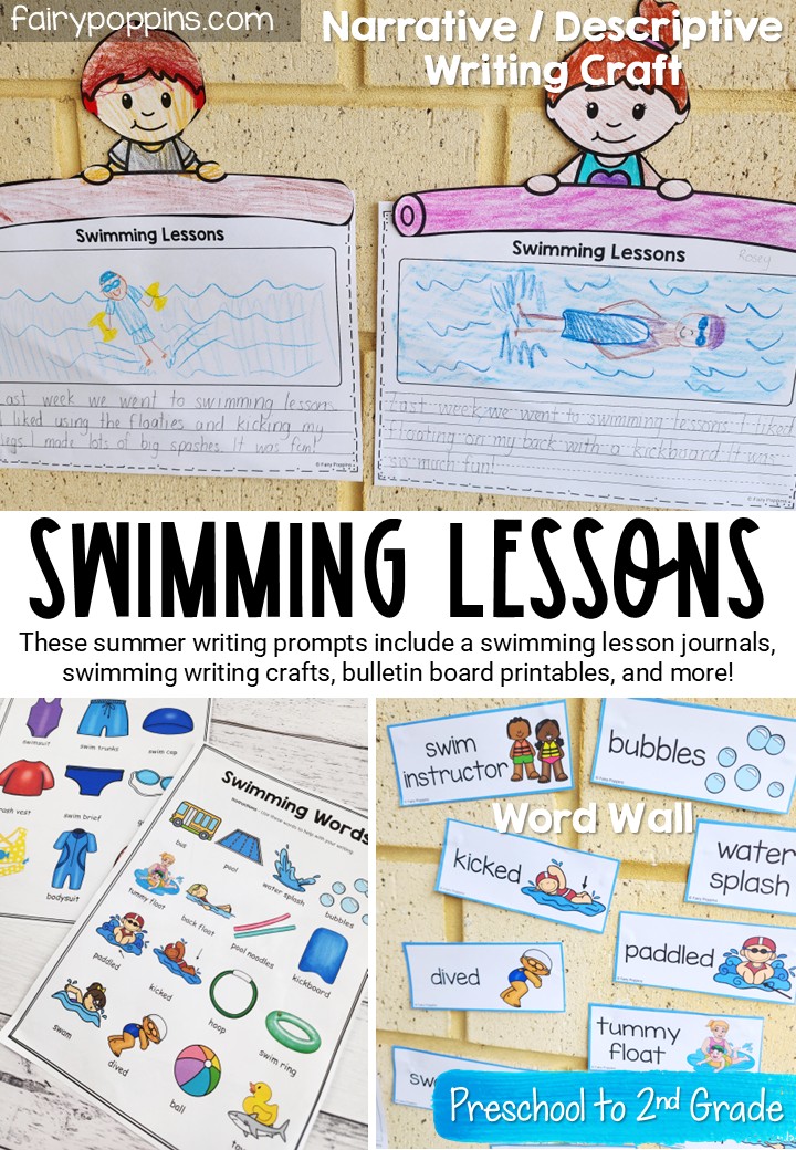 Dive into Summer Writing: Engaging Swimming Prompts and Crafts - Fairy ...