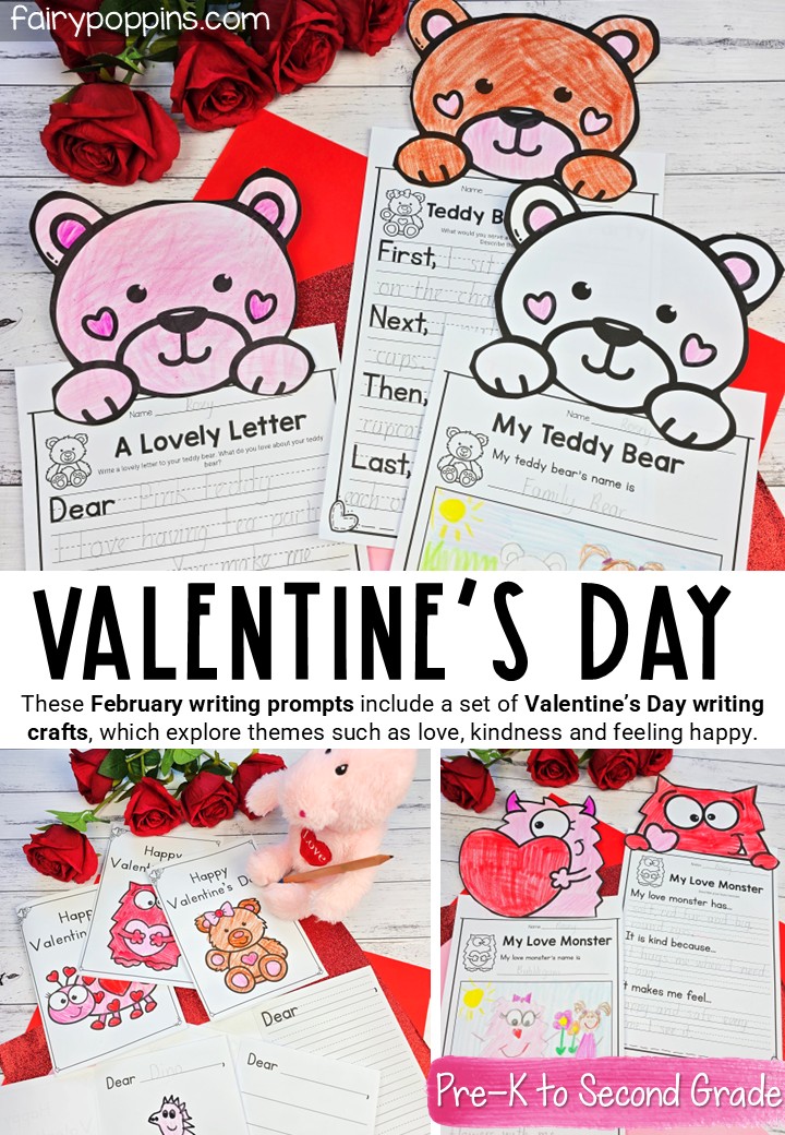 February Writing Prompts for Valentine's Day - Fairy Poppins