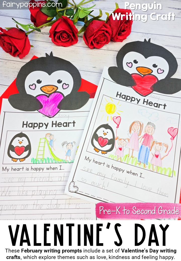 February Writing Prompts for Valentine's Day - Fairy Poppins