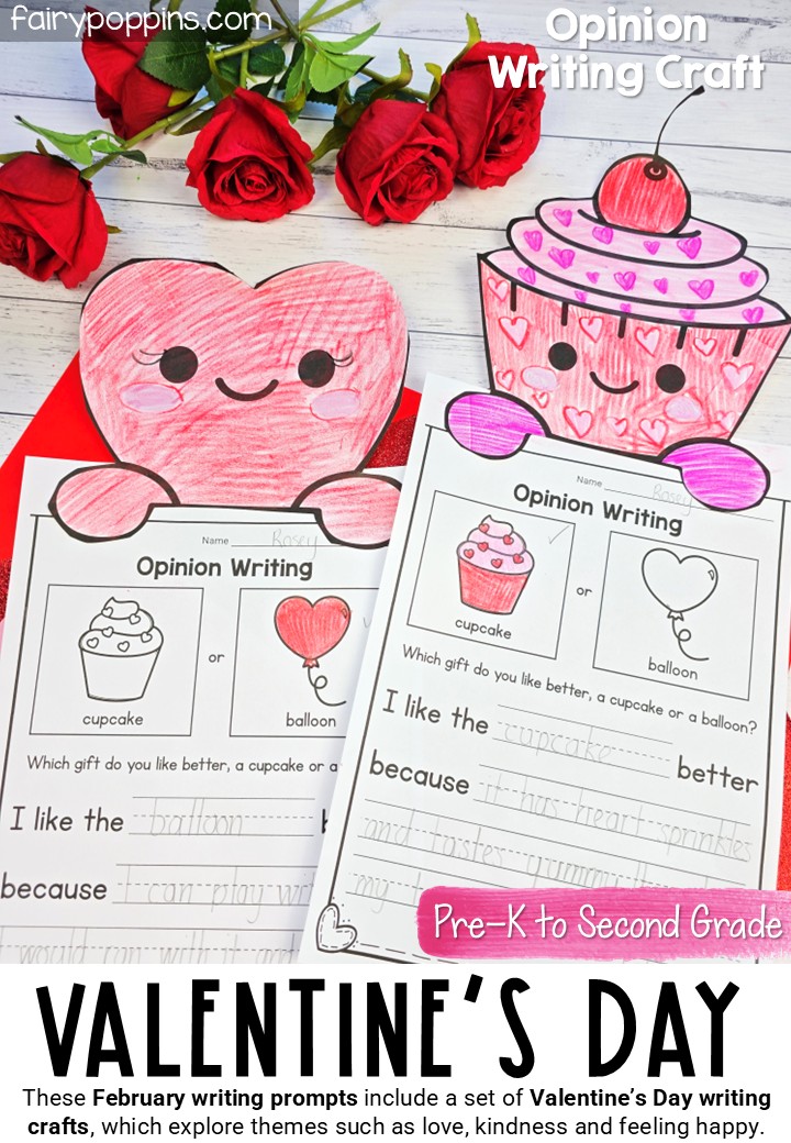 February Writing Prompts for Valentine's Day - Fairy Poppins