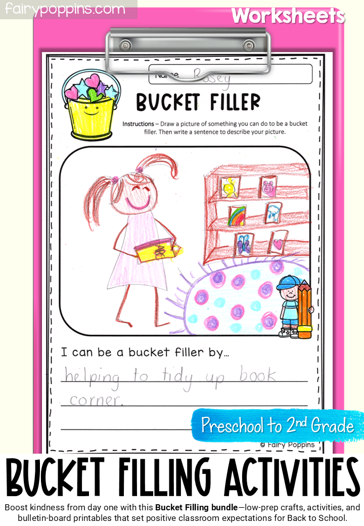 Bucket Filling Activities for a Kinder, Happier Classroom - Fairy Poppins