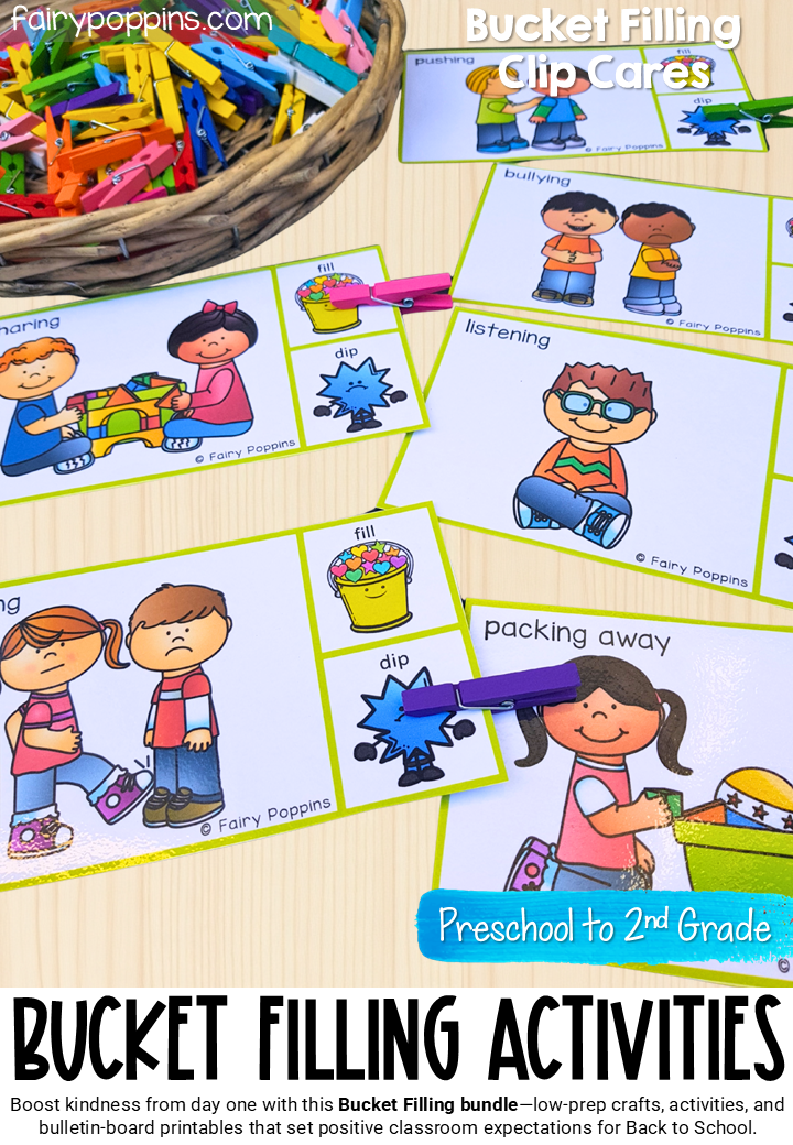 Bucket Filling Activities for a Kinder, Happier Classroom - Fairy Poppins